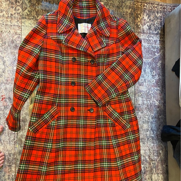 Pendleton | Jackets & Coats | 95s Pendleton Bright Red Tartan Plaid ...